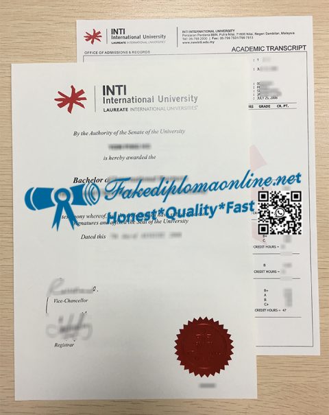 Buy INTI International University degree and academic transcript