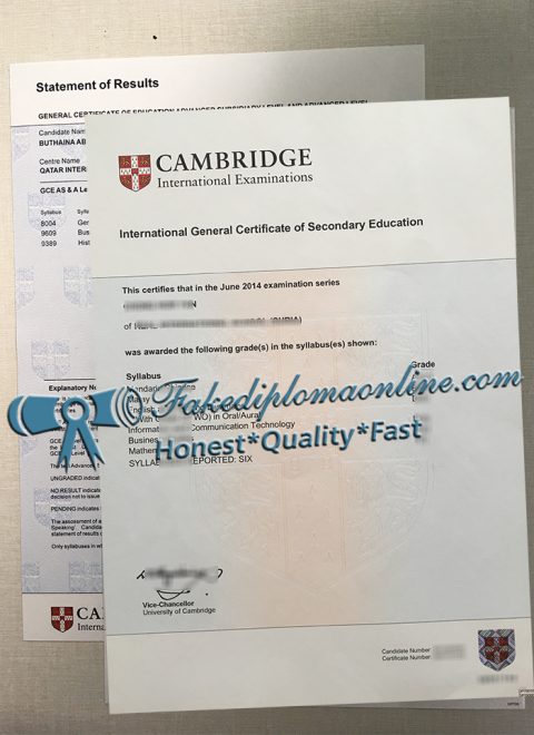 Where to get a fake Cambridge IGCSE certificate and transcipt online