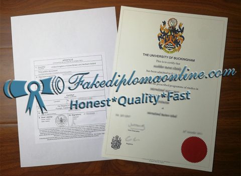 How do I get a fake University of Buckingham diploma with UK Apostille?