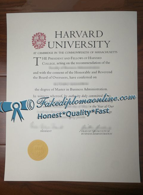 Is it possible to purchase a Harvard University MBA diploma online?