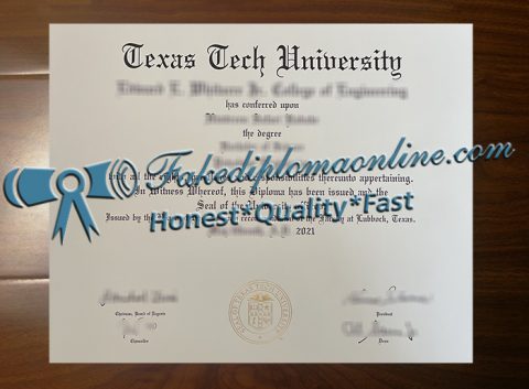 Where to purchase a fake Texas Tech University diploma certificate in 2021