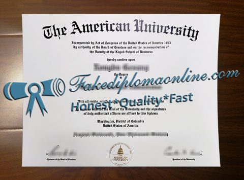 What's the price for a fake American University degree certificate online?