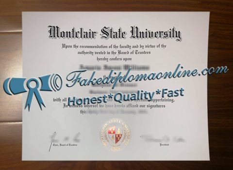 How to get a fake Montclair State University diploma certificate