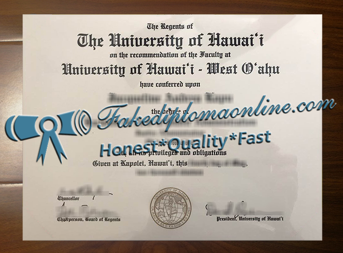 Buy University of Hawaiʻi – West Oʻahu diploma, fake UHWO degree