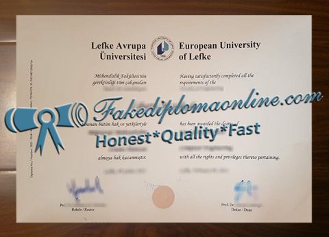 Purchase European University of Lefke diploma, fake EUL degree in 2022