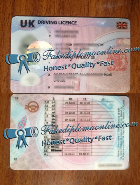 Order new versin UK Driving licence online, 英国新版驾驶证