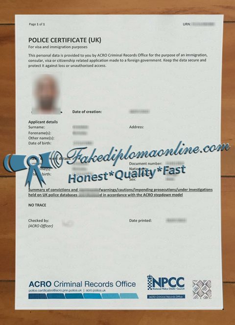 How to get a Police Certificate from the UK