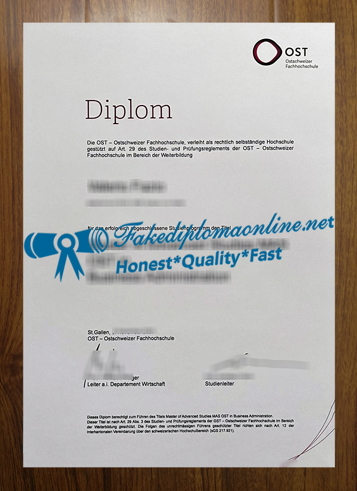 Where to buy a fake OST – Ostschweizer Fachhochschule degree