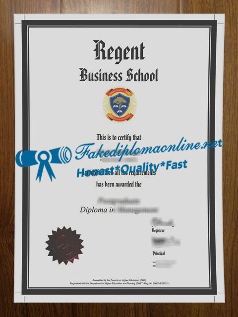 Can I buy Regent Business School diploma certificate online?